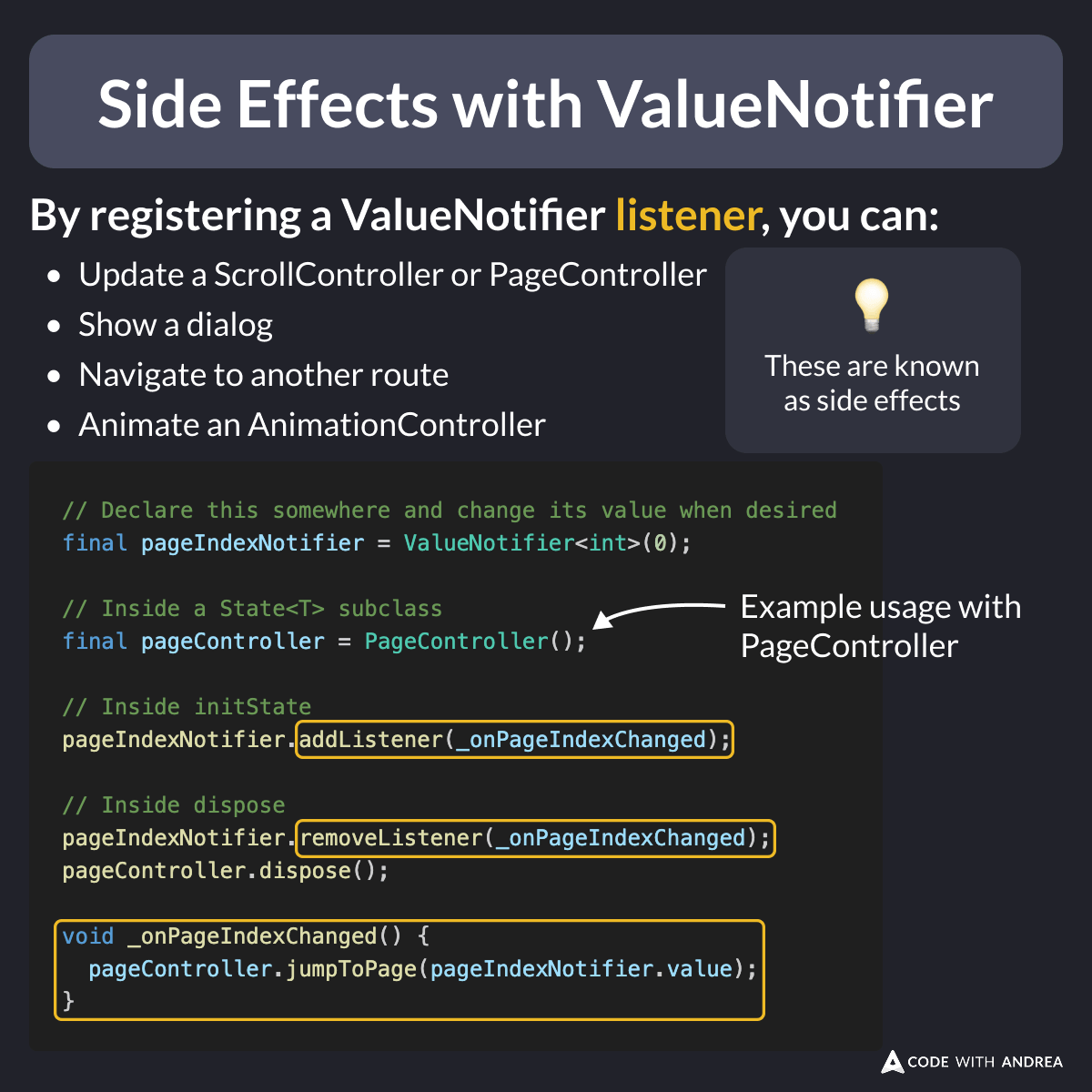 Side Effects with ValueNotifier